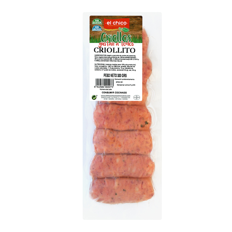CRIOLLITO V. 300G – El Chico Artesanos Charcuteros